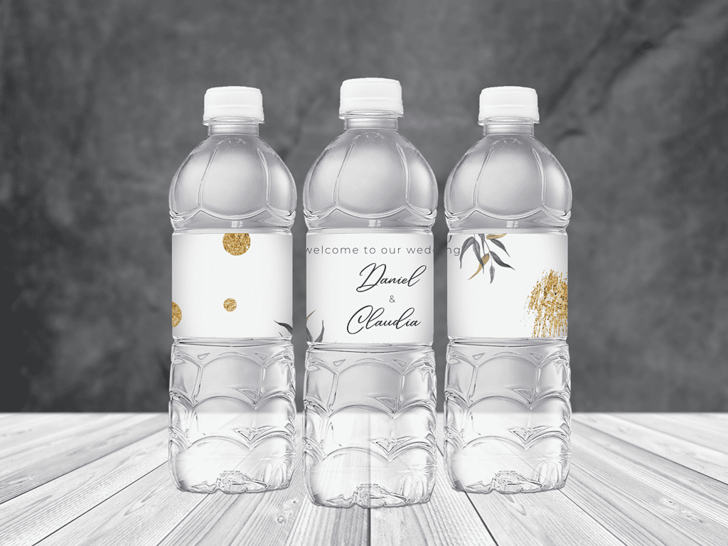 Custom printed drink labels - Memories Made and personalised